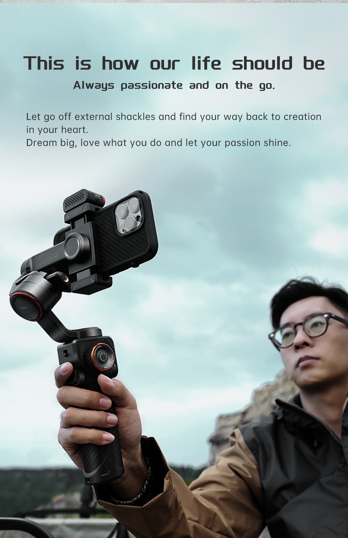 Hohem iSteady M6 | Ultra-wide Angle Gimbal for Motion Capture